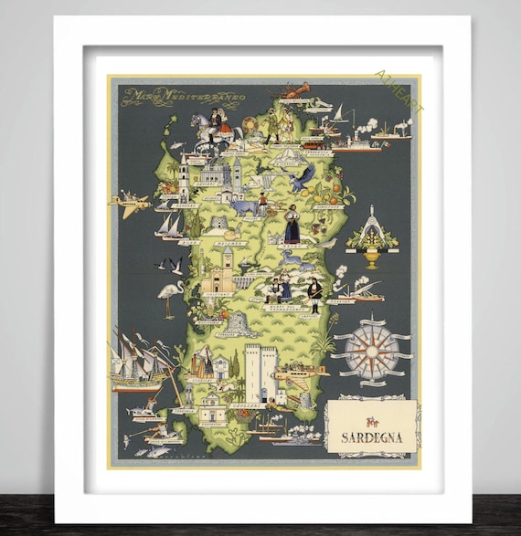 Tourist Map Of Sardinia