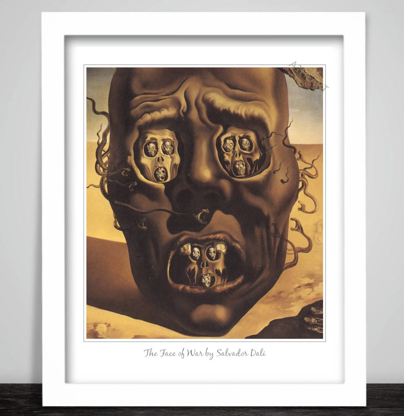 The Face of War by Salvador Dali. Art Print Poster. Spanish - Etsy UK