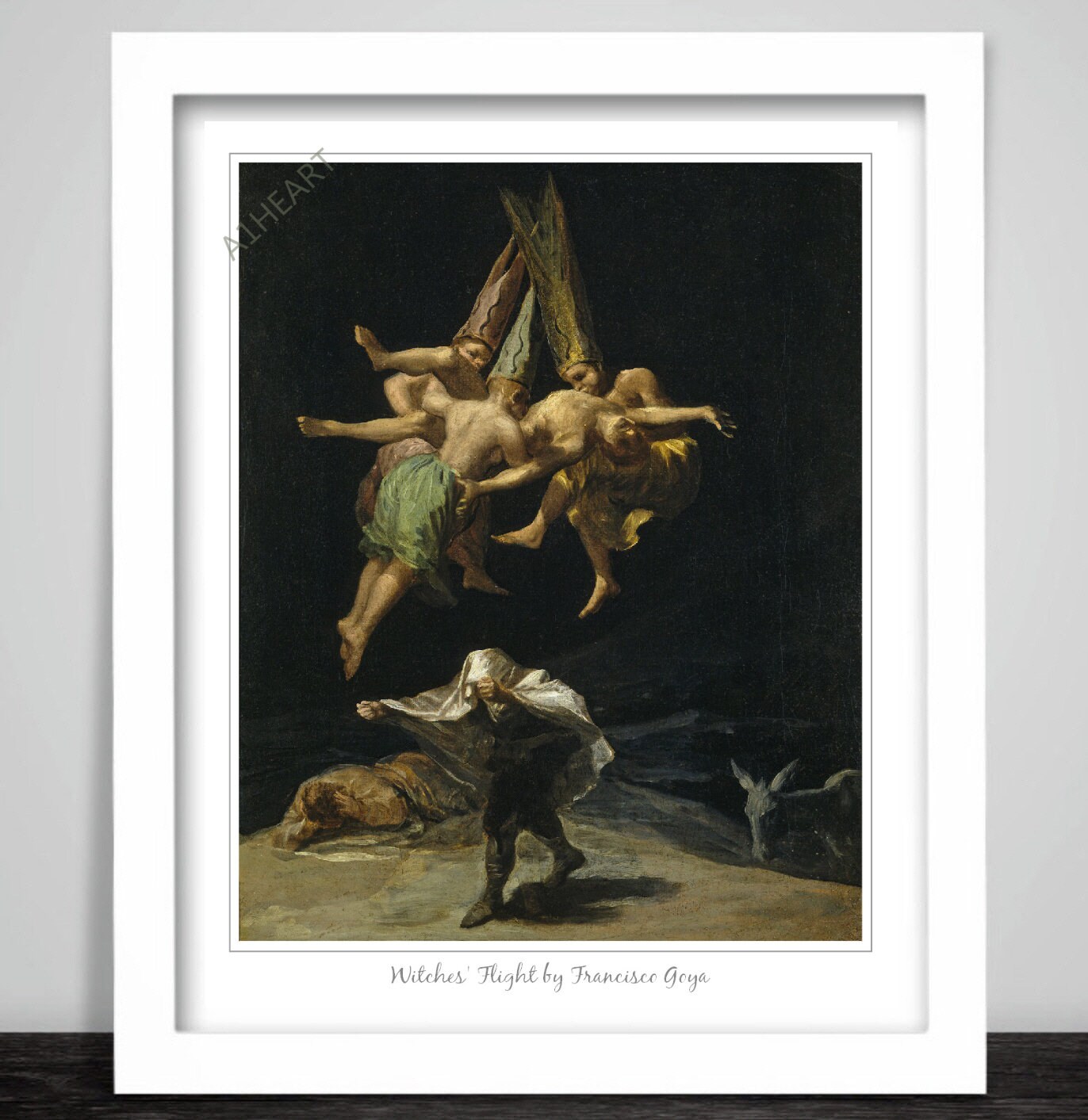 Witches' Flight by Francisco Goya Art Print. Osuna Witch - Etsy UK