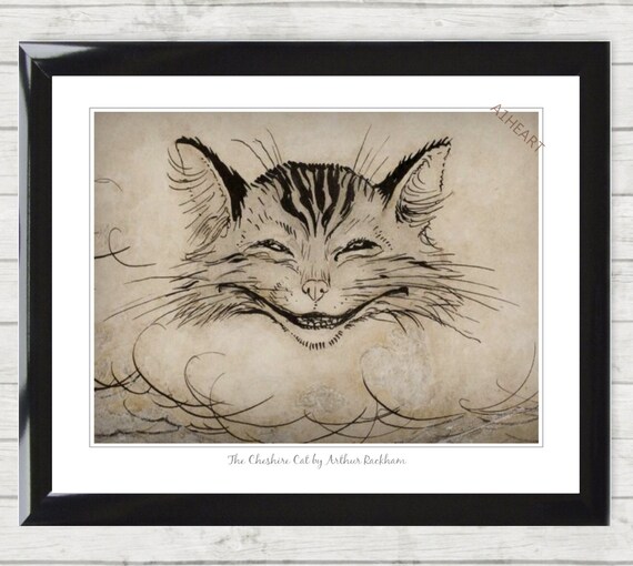 The Cheshire Cat by Arthur Rackham Poster Print. A Fictional - Etsy