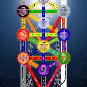 The Tree of Life by A. Garner Poster Art Picture Print. Qabalistic ...