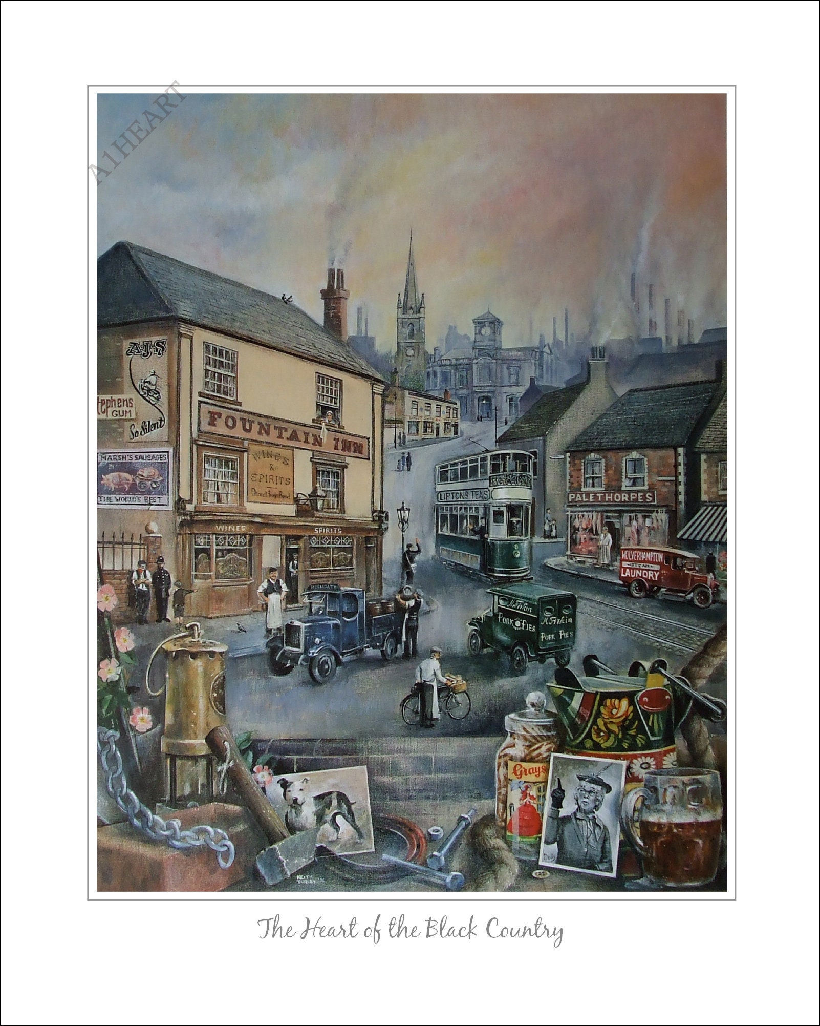 Art Print the Heart of the Black Country Tourist Poster. - Etsy UK