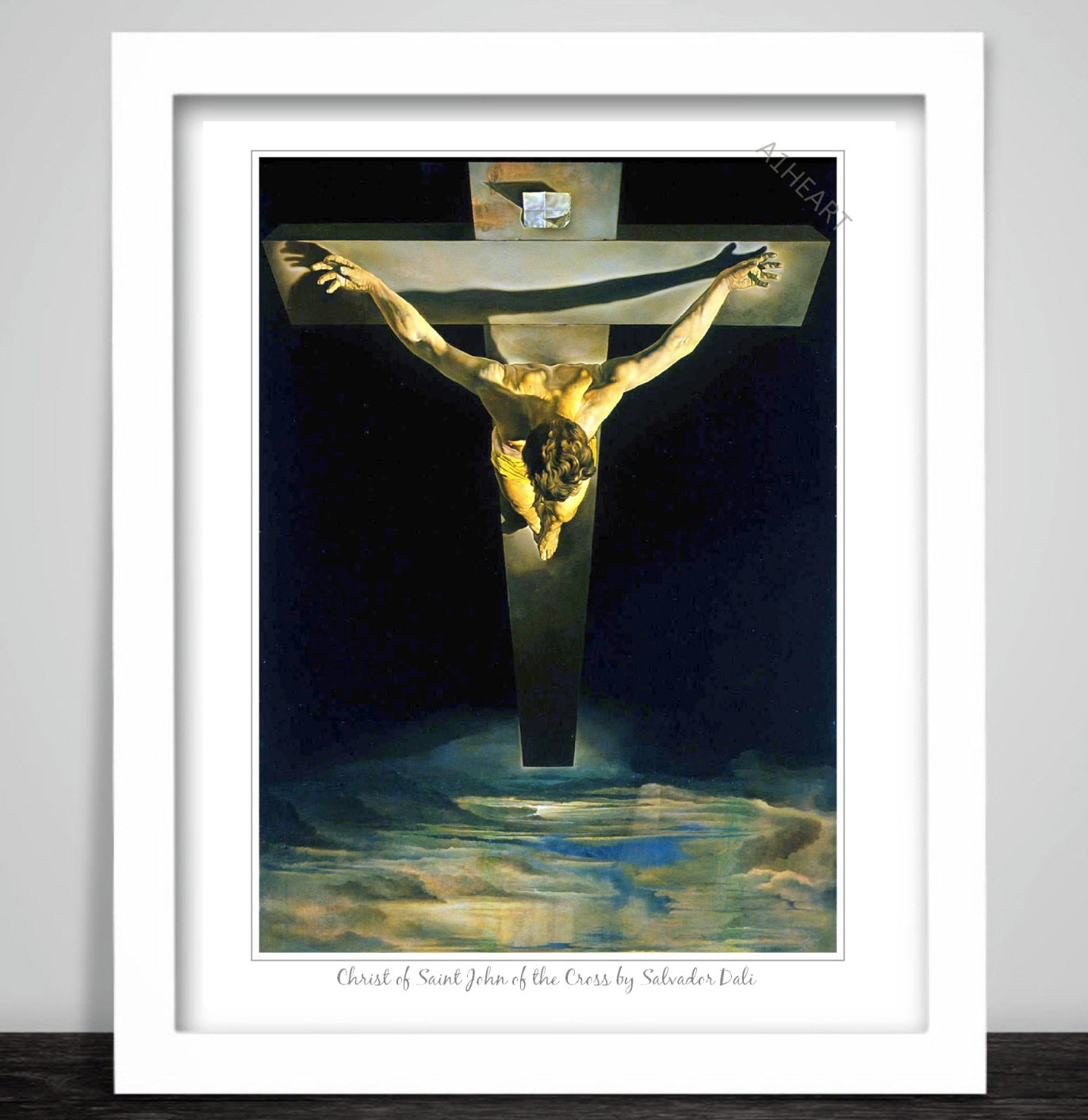 Christ of Saint John of the Cross by Salvador Dali. Vintage Art Print ...