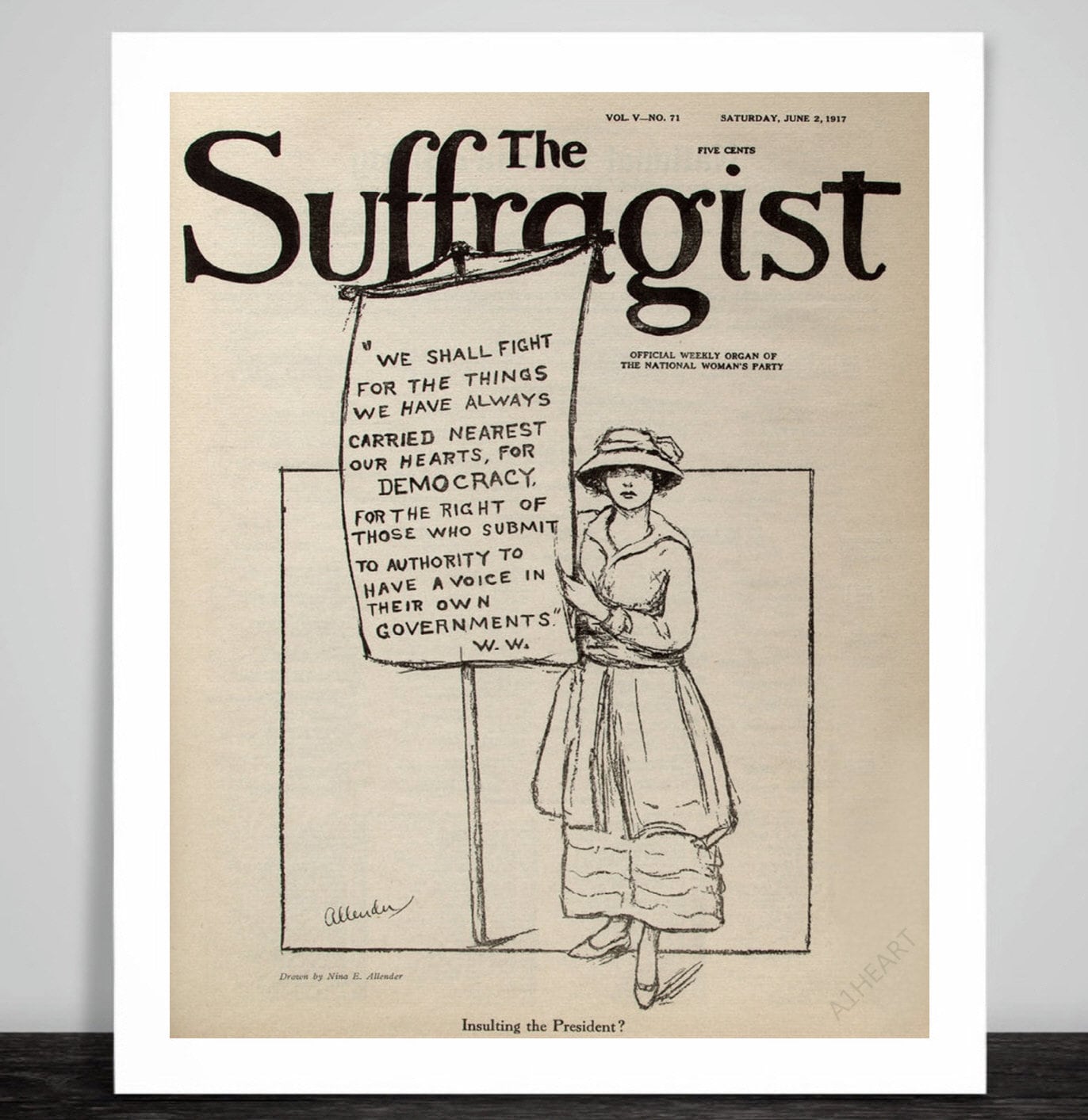 The Suffragette Newspaper Poster Print. Mrs Pankhurst Official - Etsy UK