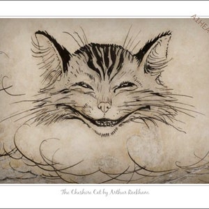 The Cheshire Cat by Arthur Rackham Poster Print. A Fictional Pussy ...