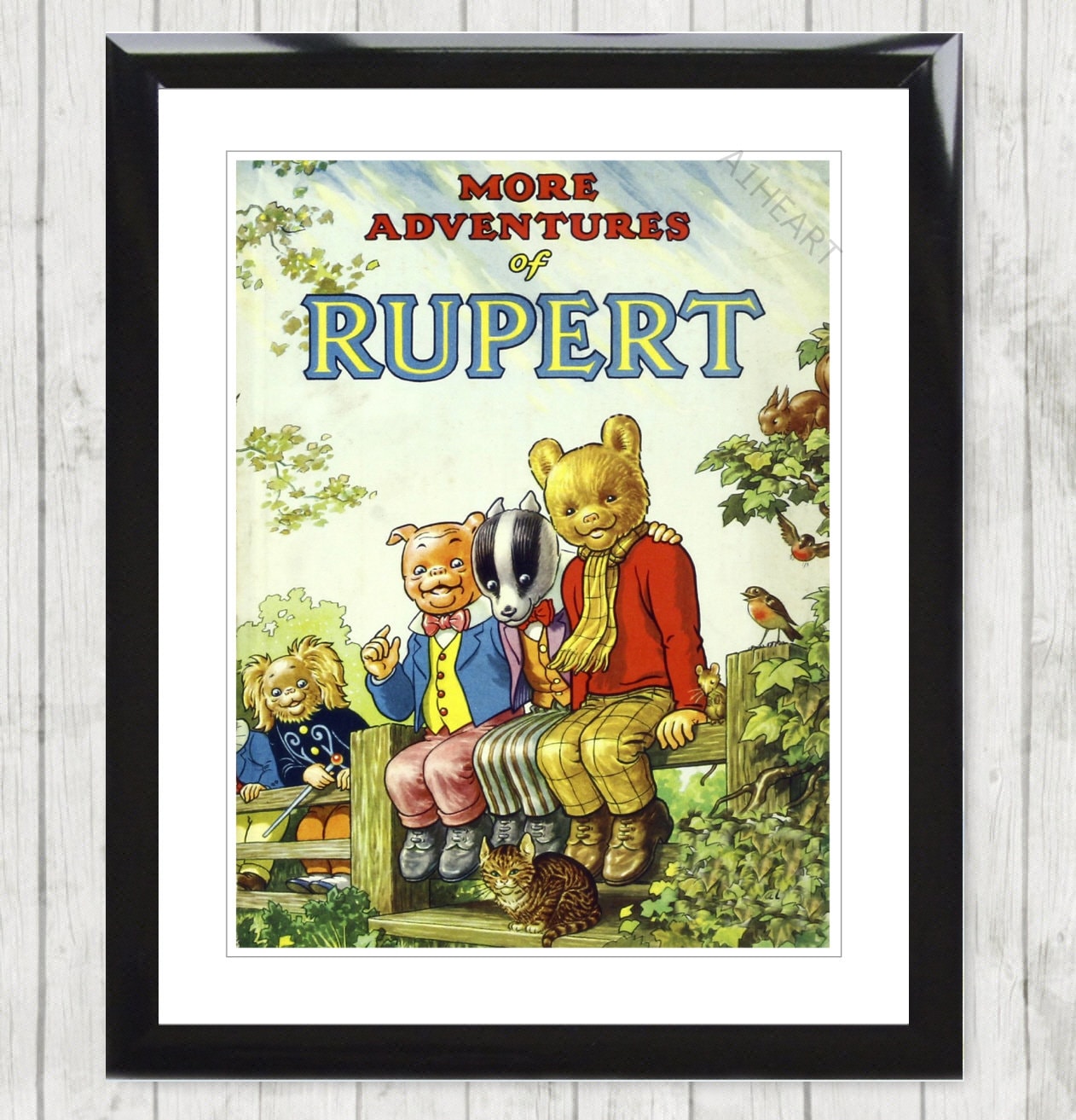 Set of 3 Rupert Bear Annuals Book Posters. Kids Art Print for - Etsy UK