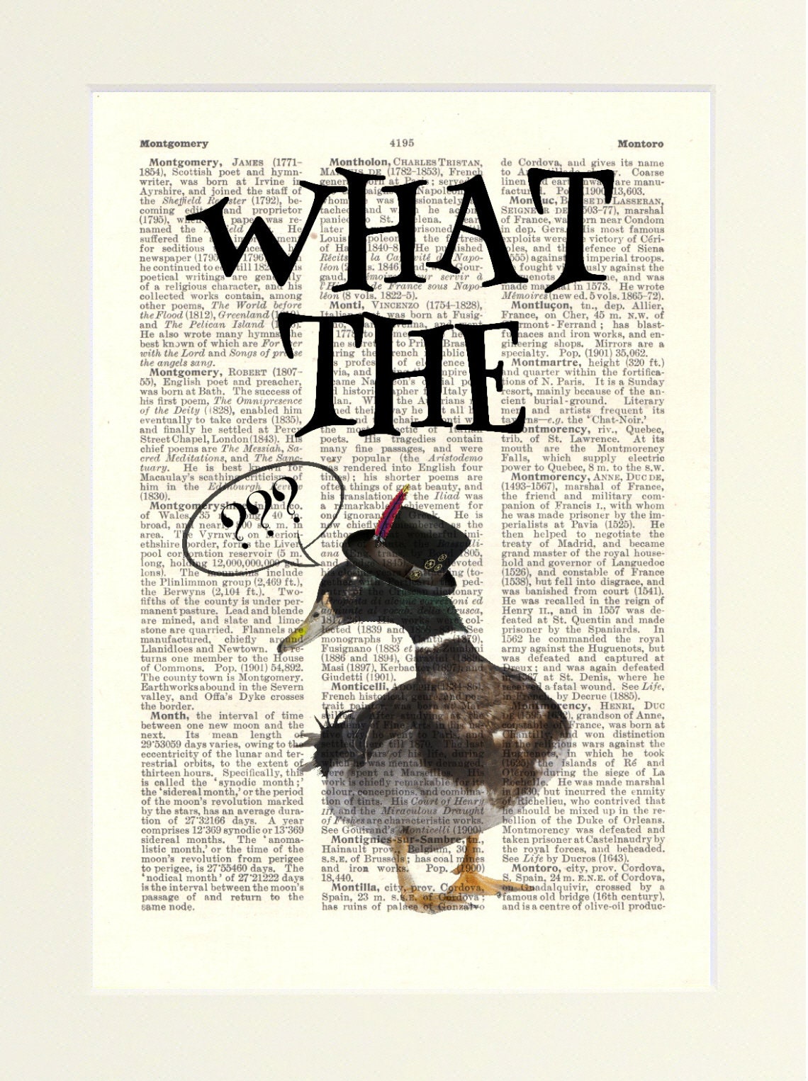 Dictionary Print What the Duck Fock. Rude Swearing. Very Blue. - Etsy UK