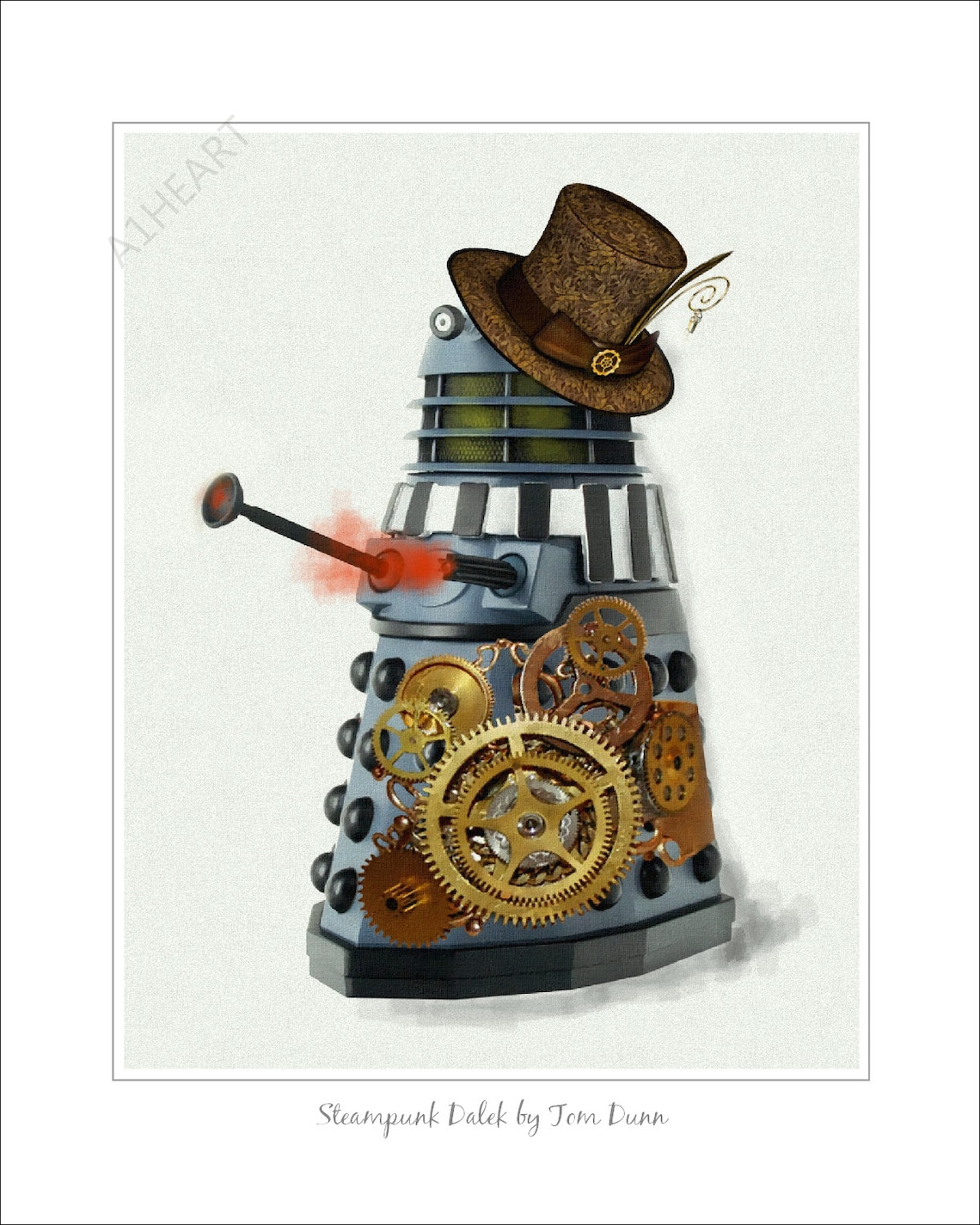 Steampunk Dalek Art Print Poster. Dr Who Time Lord Science | Etsy