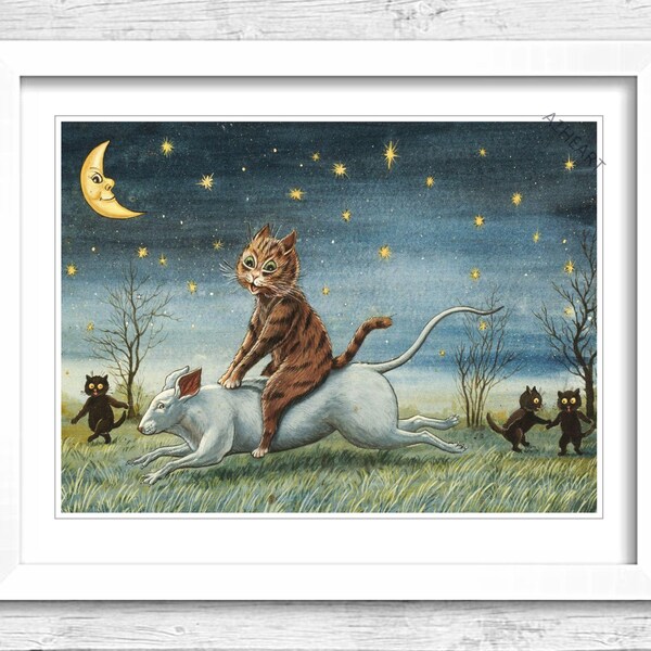 Funny Cat and Mouse Poster - Etsy