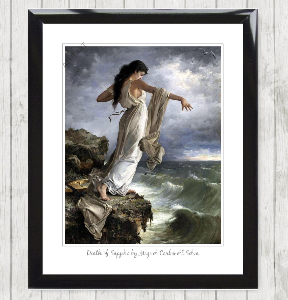 Death of Sappho by Miguel Carbonell Selva Poster Art Print. - Etsy