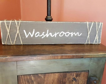 Washroom sign | Etsy