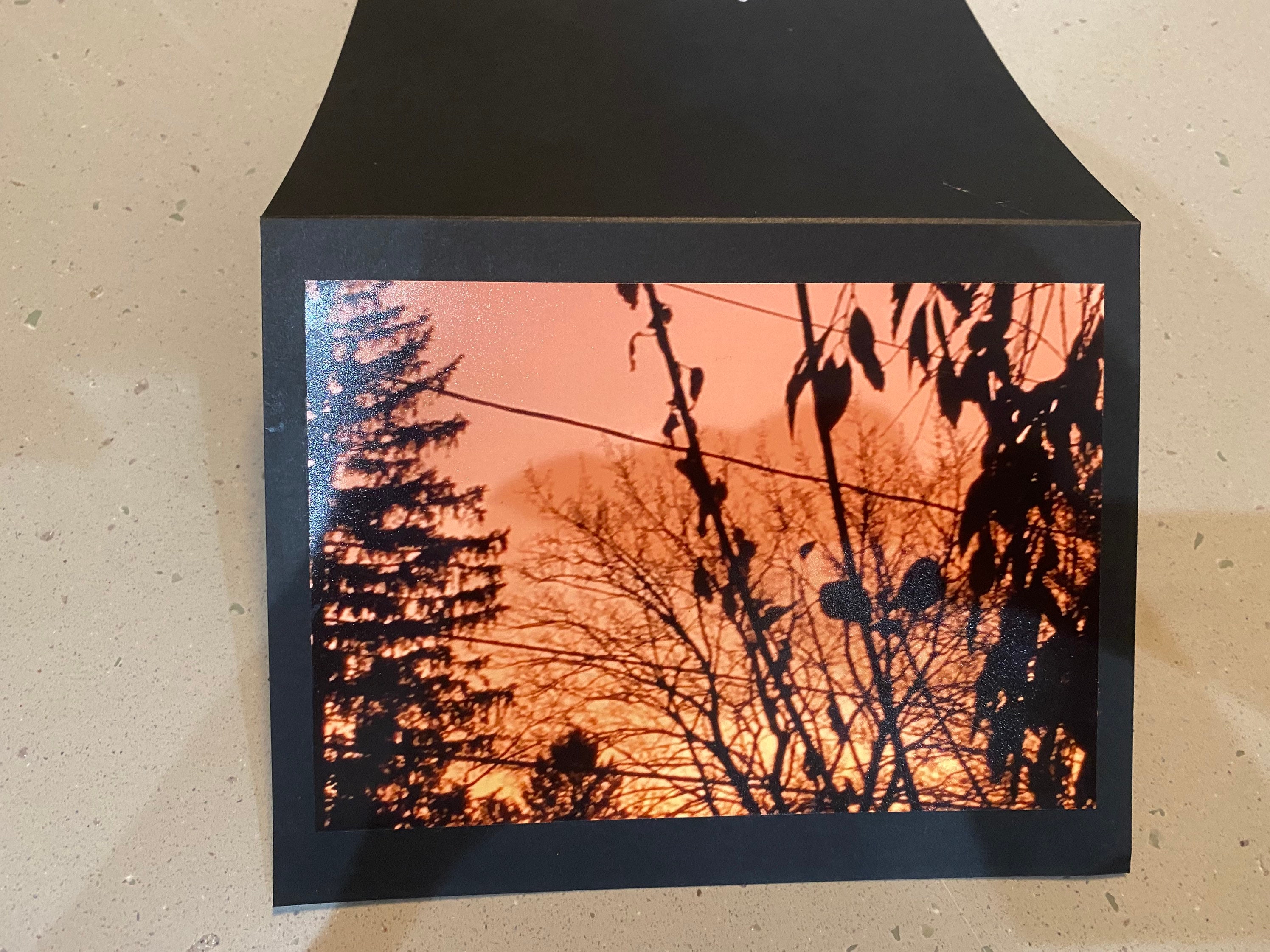 Sunset Series Greeting Cards: Winter Orange - Etsy