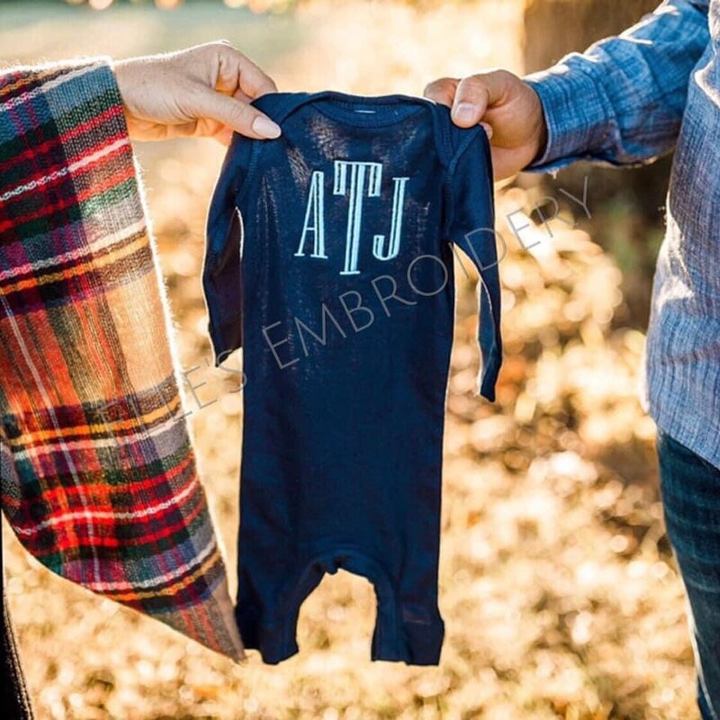Monogrammed Onesies - Etsy