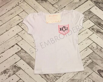 Monogrammed Pocket - Etsy