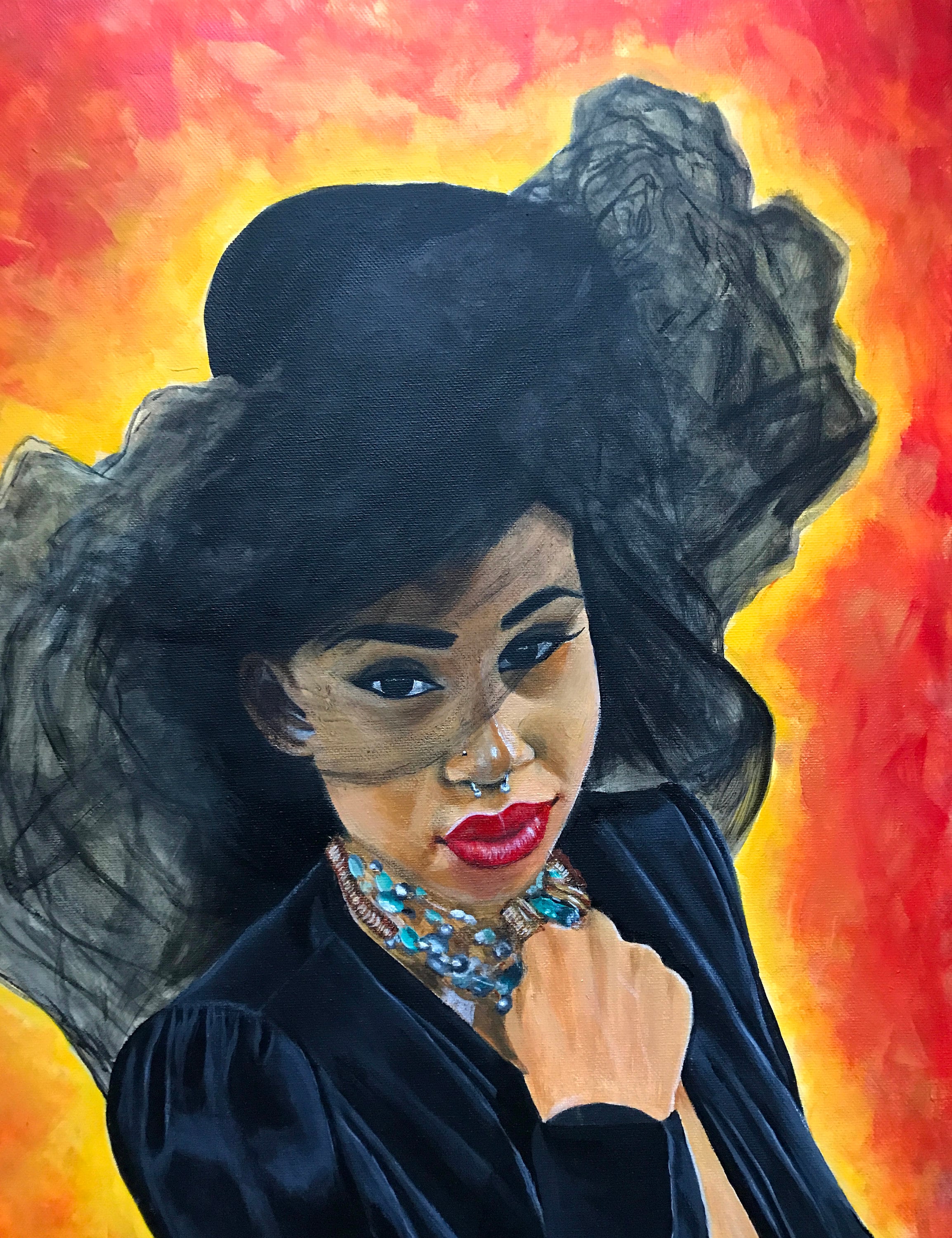 Fabiola Jean Louis Portrait Painting Original Art One of a - Etsy