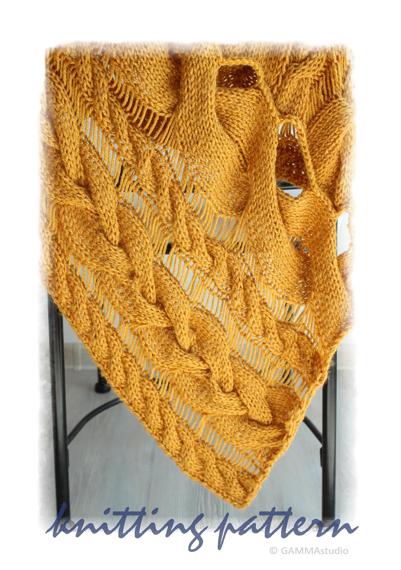 DYI Poncho Knitting PATTERN, DIY Poncho, Knit Wrap Pdf, Wool Poncho Pdf ...