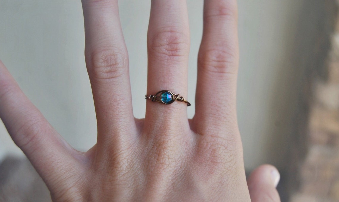 Buy Bohemian Wire Wrapped Stack Rings Stack Rings Wire Rings Online in ...