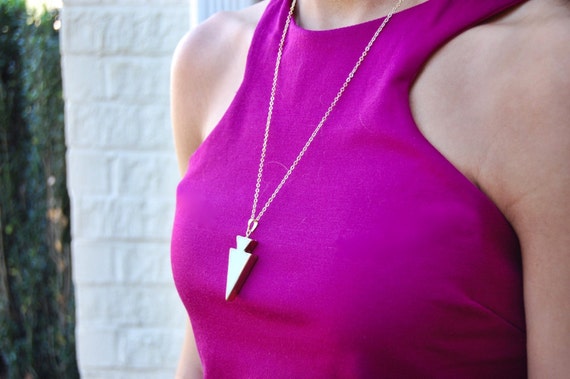 Jade Arrowhead Necklace Arrowhead Necklace Jade Pendant | Etsy