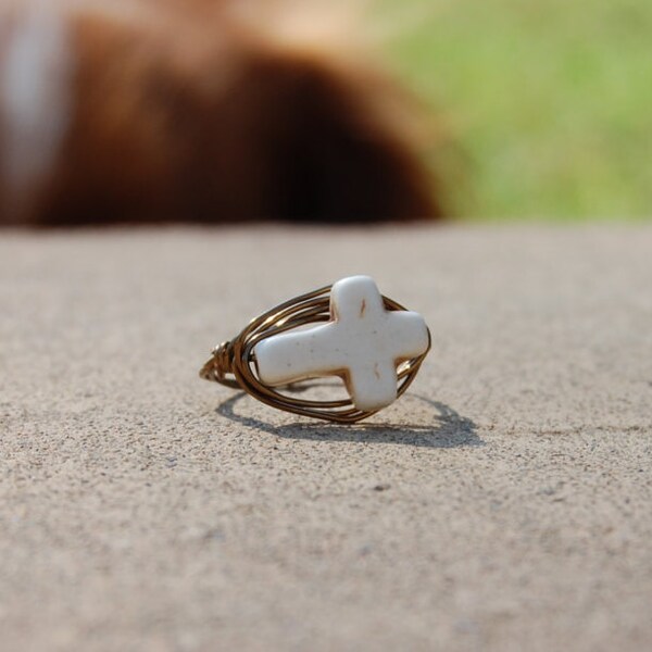 Cross Ring - Etsy