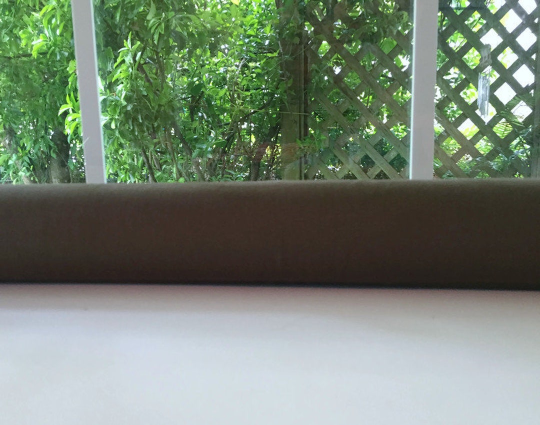 32" Door Window Draft Stopper, Cedar Filled, Brown, Window Draftstopper ...