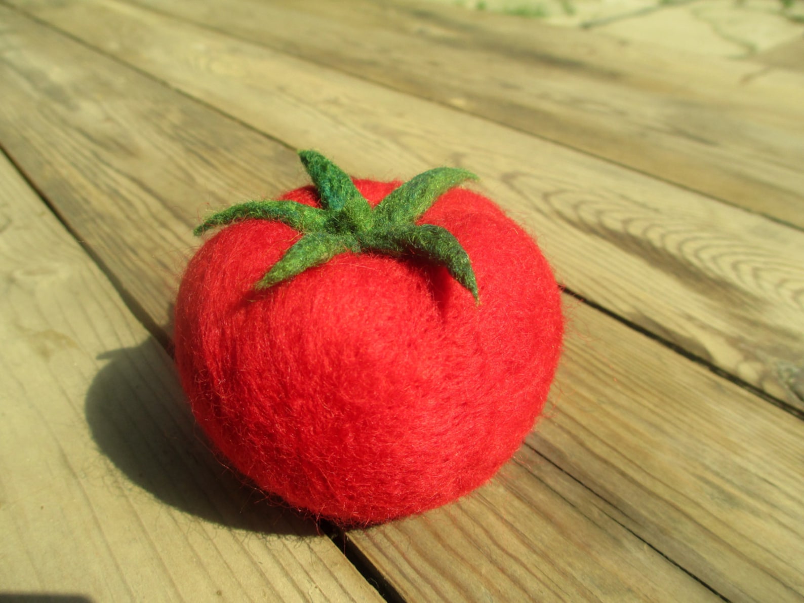 Needle Felted Woolen Vegetables - Тomato, Felt Tomato, Play Food ...