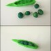Felted Peas, Felt Pea Pod, Peas in a Pod, Wool Felt Peas, Woolen Peas ...
