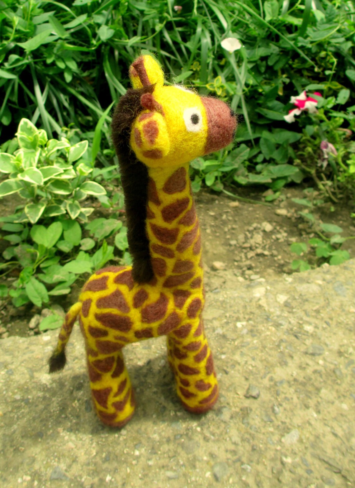 Needle Felted Woolen Animal Giraffe Needle Felted Giraffe - Etsy