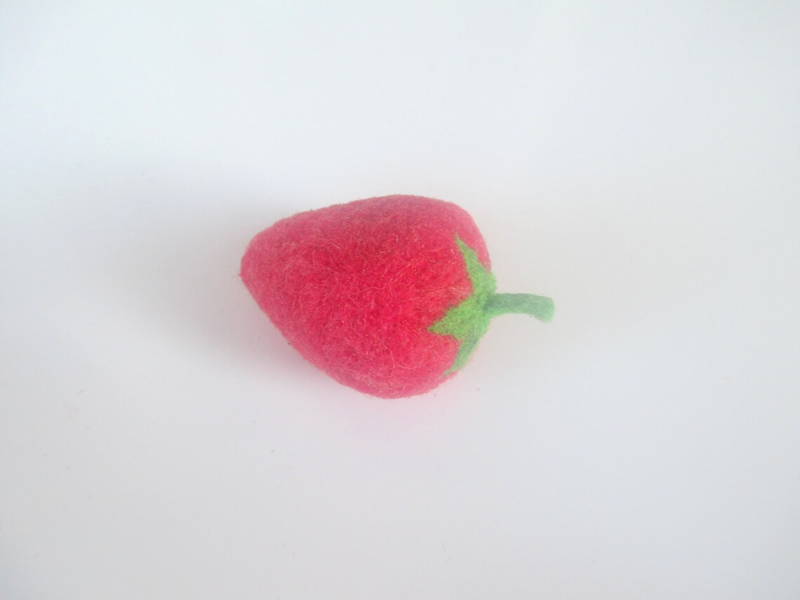 Set of 7 Felt Strawberries Needle Felted Fruits Strawberries - Etsy Canada