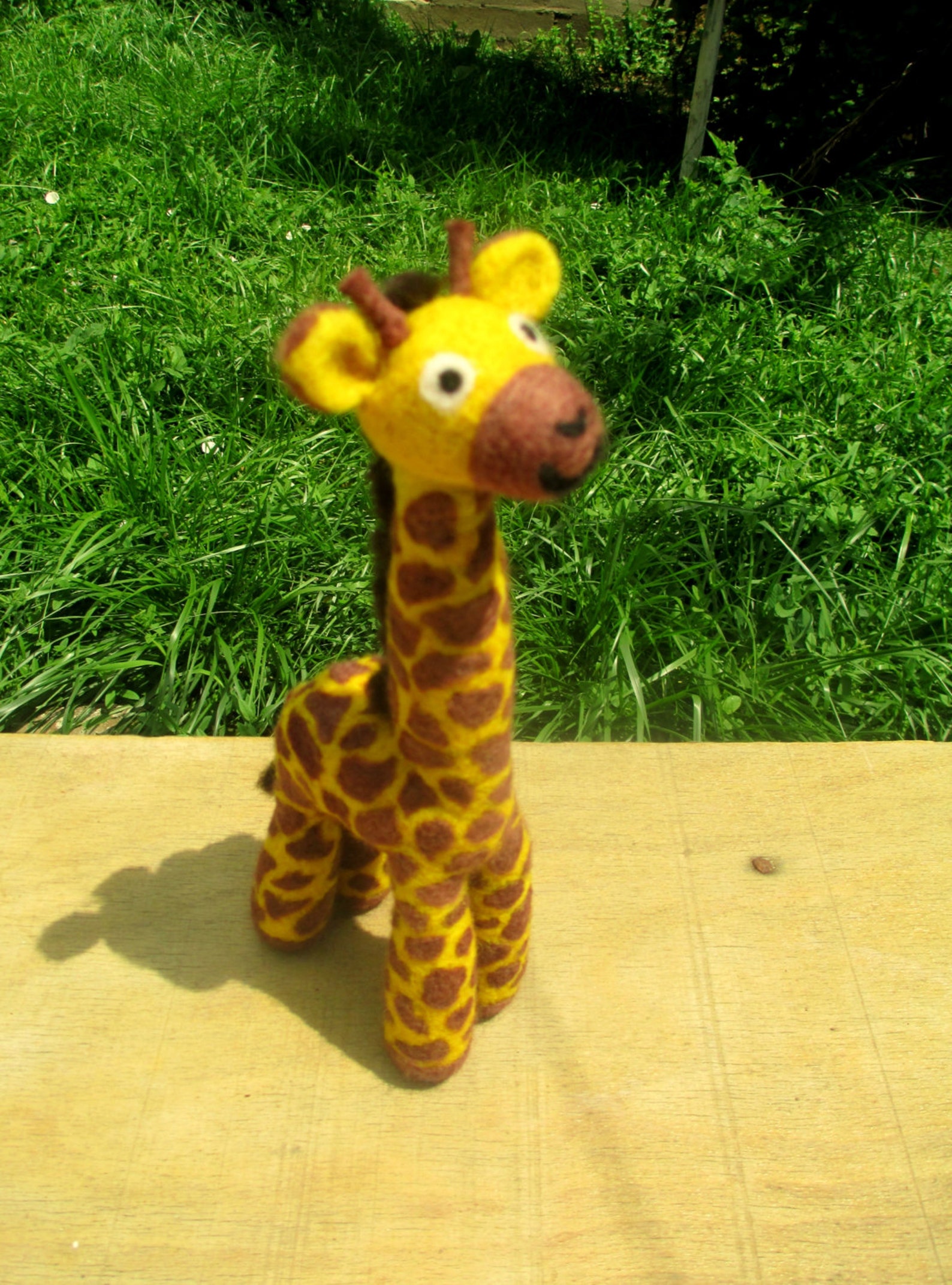 Needle Felted Woolen Animal Giraffe Needle Felted Giraffe - Etsy