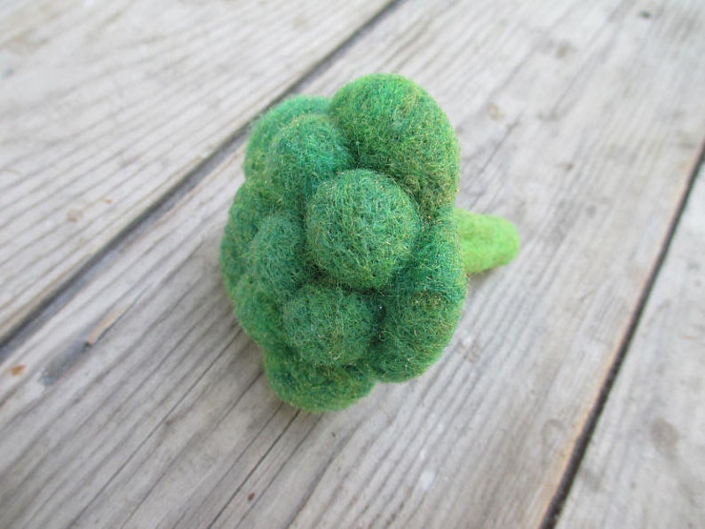 Felt Broccoli, Felted Broccoli, Needle Felted Broccoli, Needle Felted ...