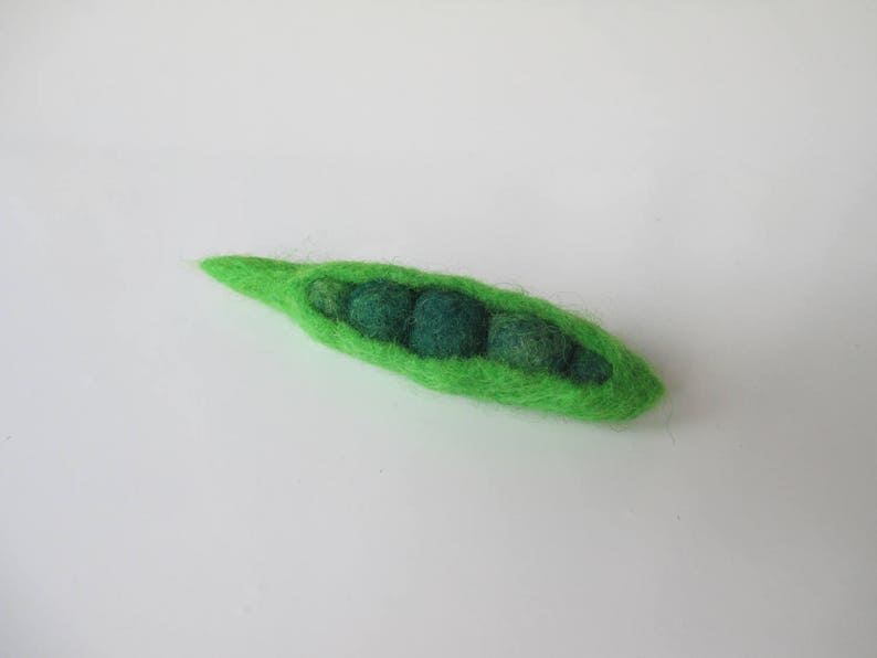 Felted Peas, Felt Pea Pod, Peas in a Pod, Wool Felt Peas, Woolen Peas ...
