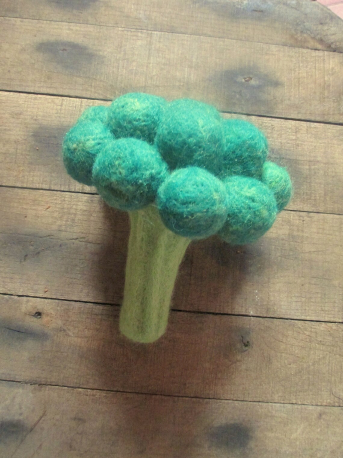 Felted Broccoli, Needle Felted Woolen Broccoli, Felted Vegetables, Play ...