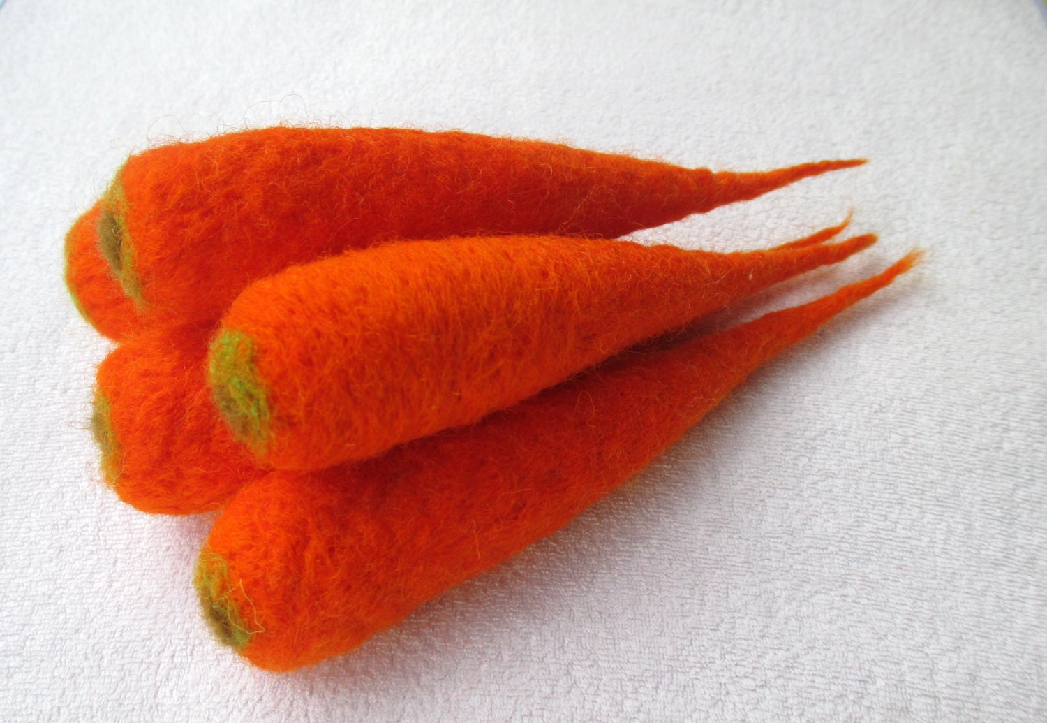 Needle Felted Woolen Carrot, Play Food, Felted Vegetables, Felt Carrot ...