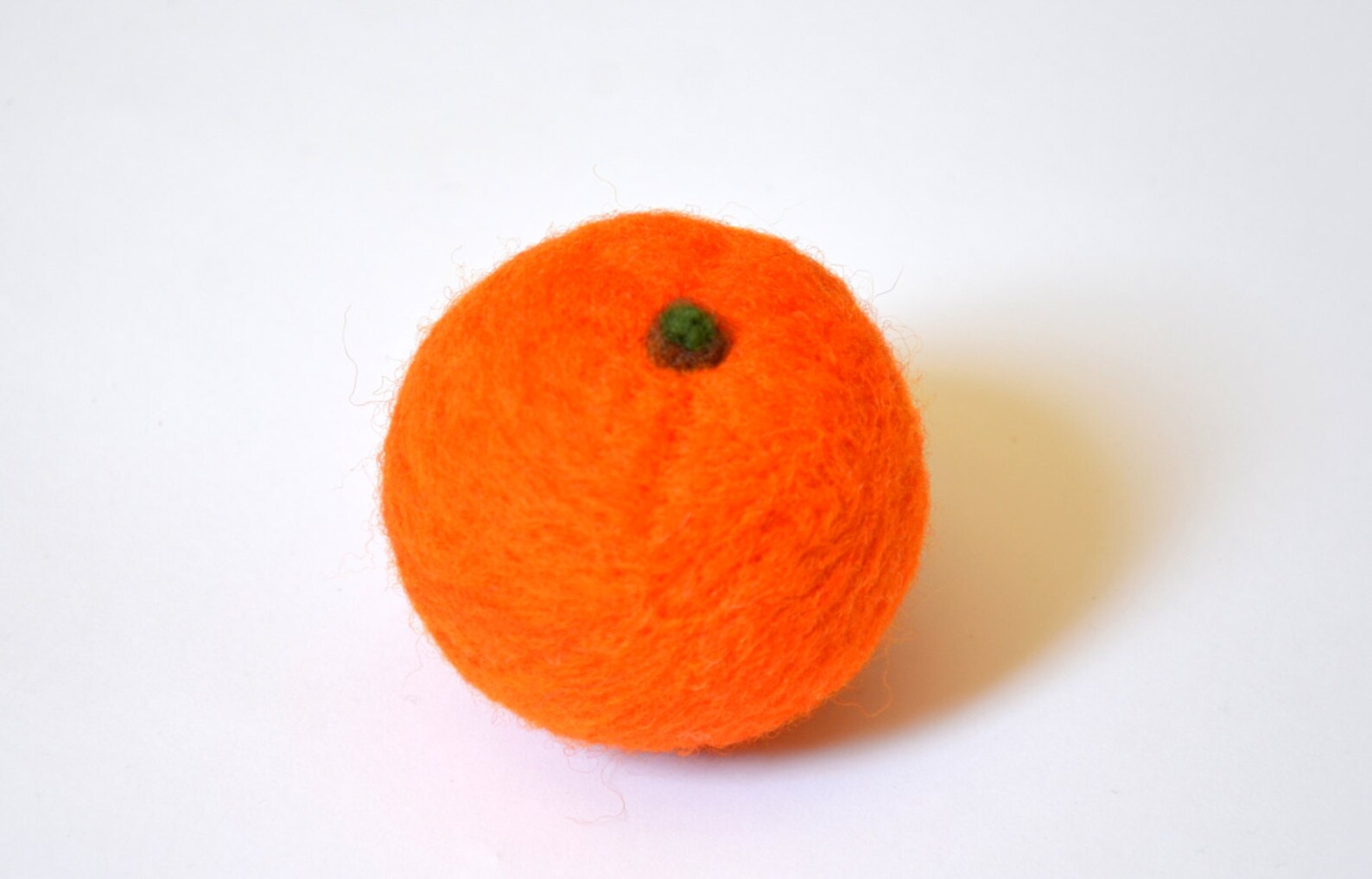 Needle Felted Orange, Felted Woolen Fruit Toy, Needle Felted Orange in ...