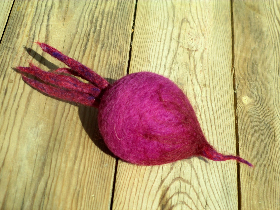 Felt Beetrot, Felted Beetroot, Needle Felted Vegetables, Woolen ...