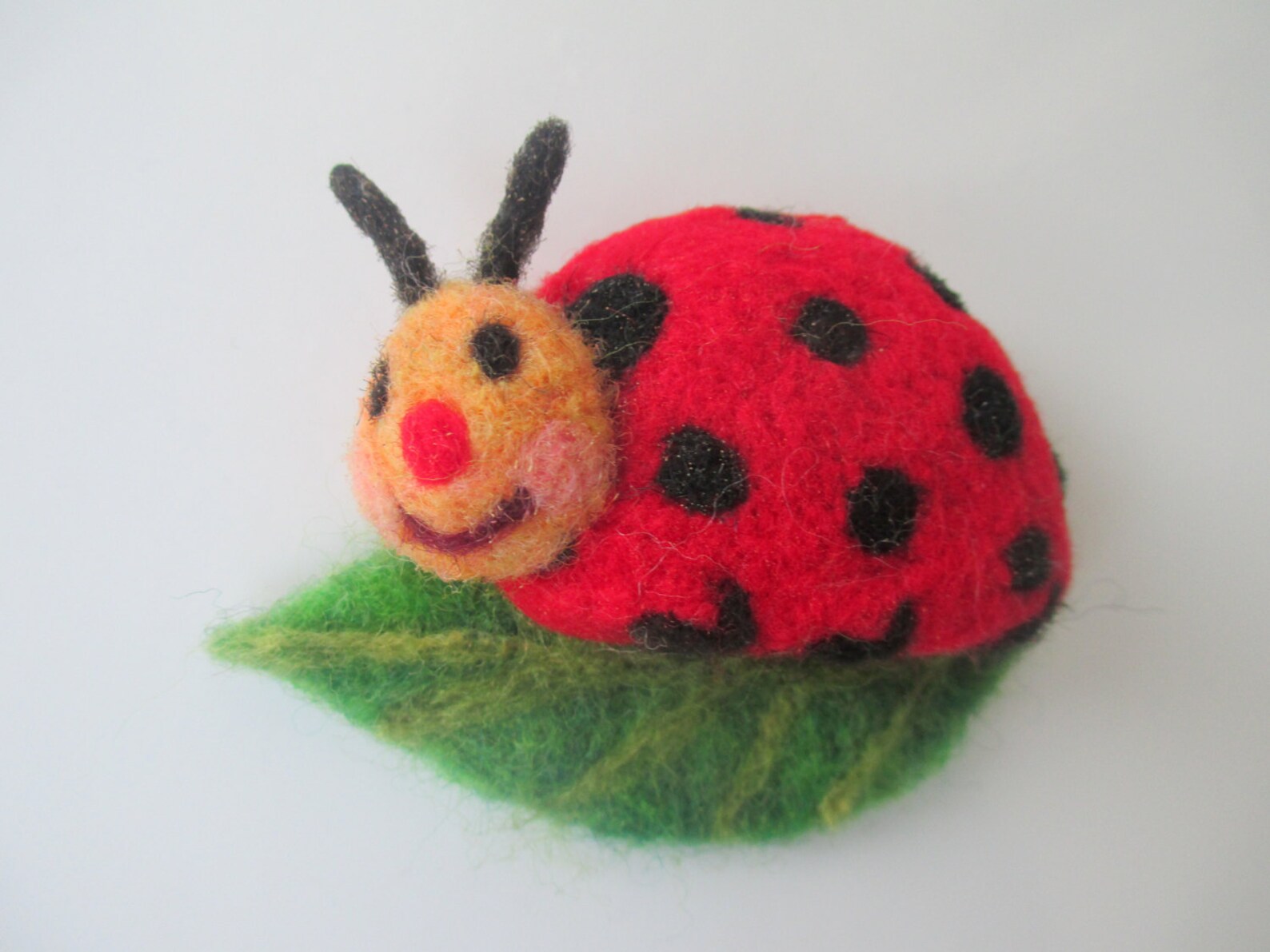 Felted Brooch Ladybug Felt Ladybug Needle Felted Ladybug - Etsy