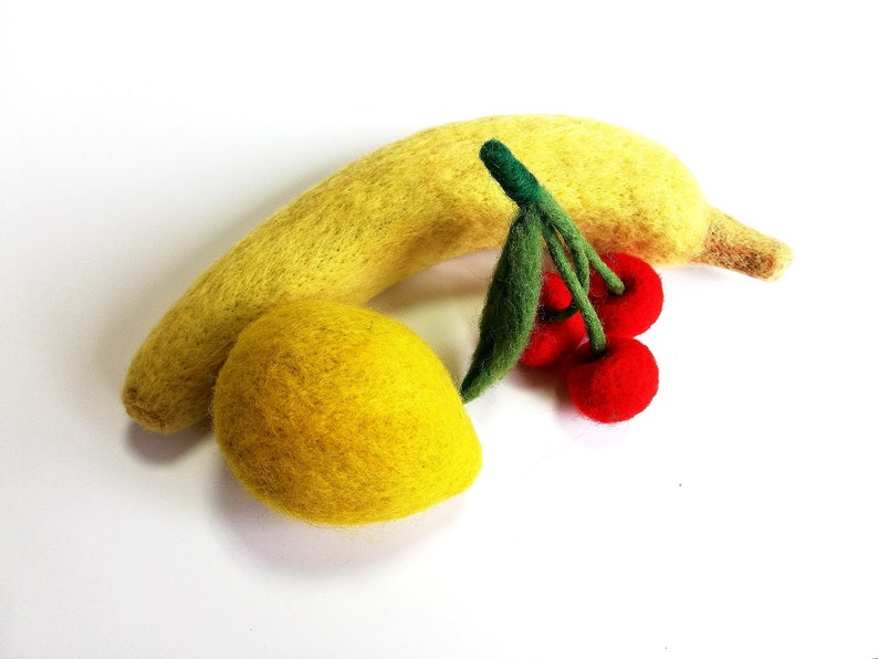 Needle Felted Banana Felt Banana Needle Felted Woolen - Etsy