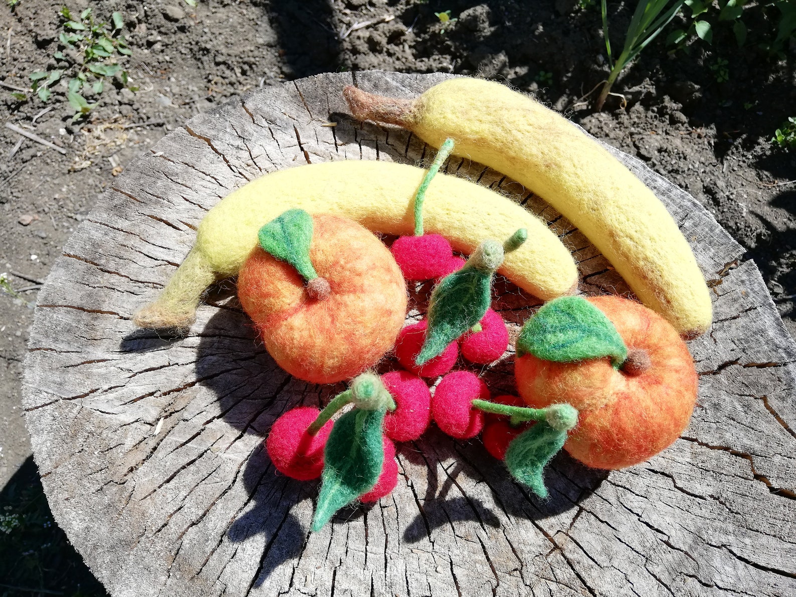 Needle Felted Banana Felt Banana Needle Felted Woolen - Etsy