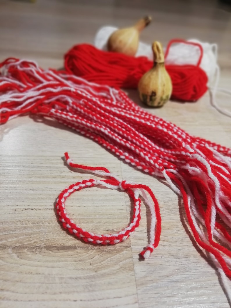 Нand-knitted Martenitsa, Traditional Bulgarian Martenitsa, Etho ...