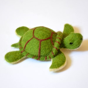 Needle Felted Woolen Animal - Turtle, Felt Wool Toy, Soft Sculpure - Etsy