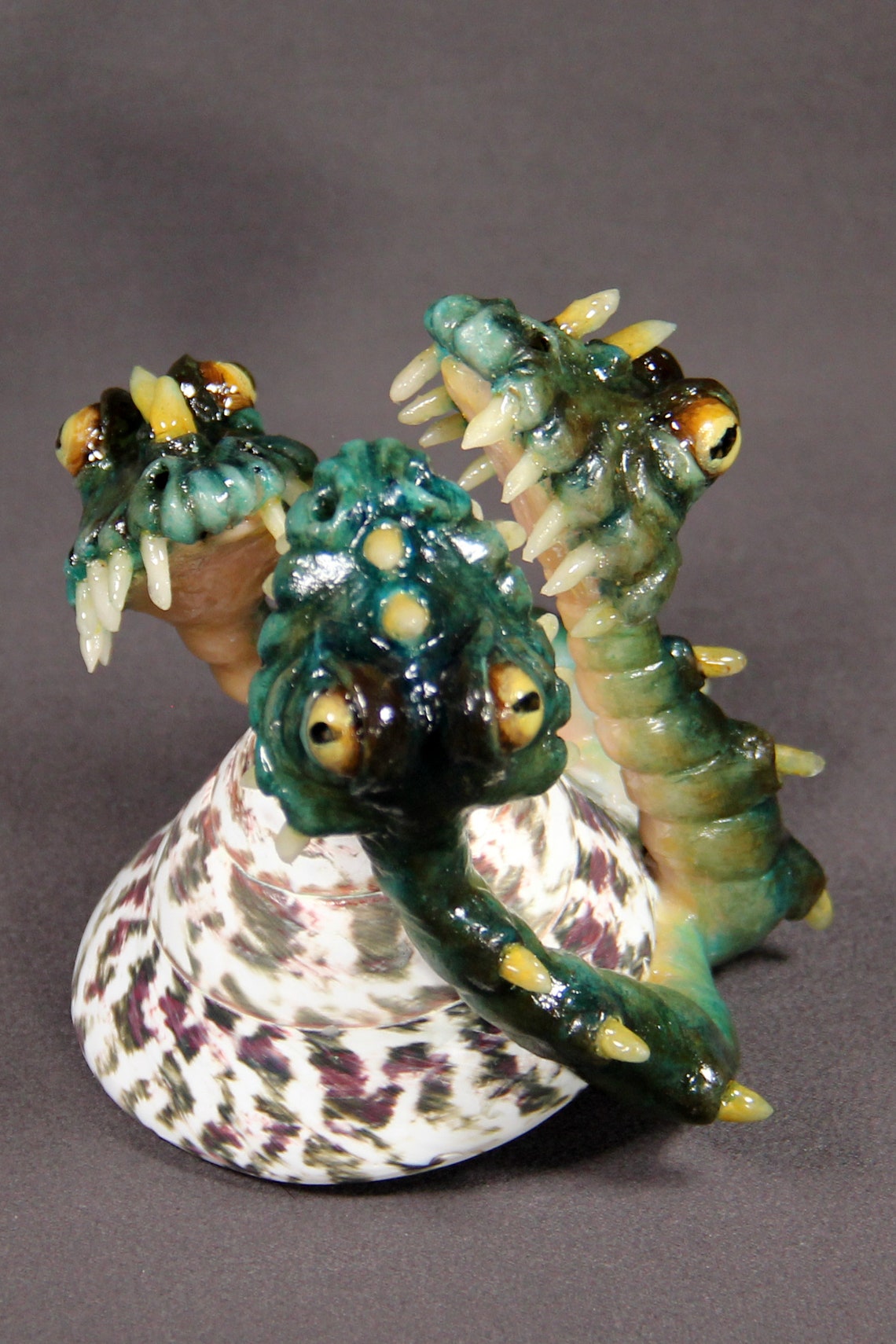 Seashell Dragon Alien Shell Dweller. Seashell Hermit. Shell - Etsy