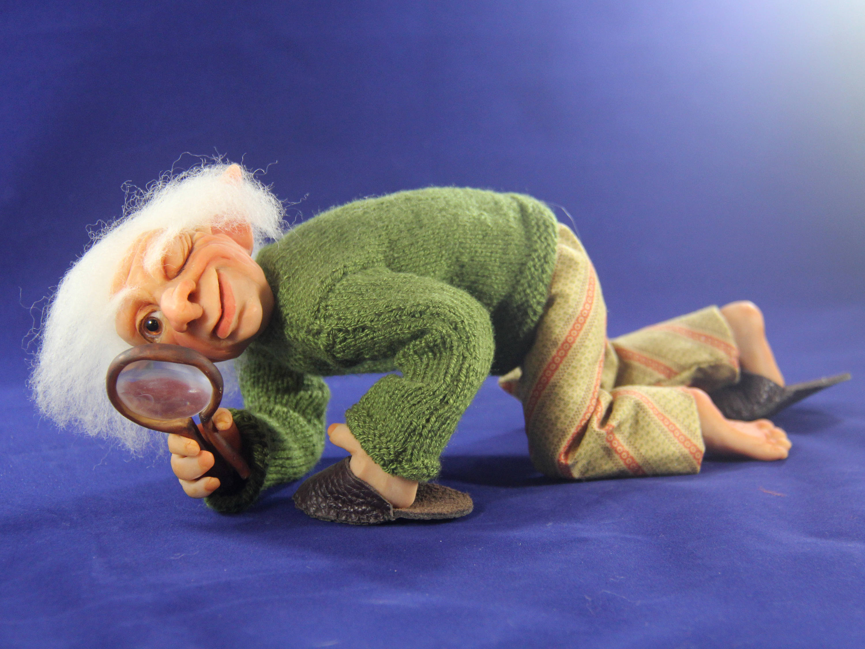 Dikson the Greatest Elf Explorer. Funny Grandfather Elf Figurine With ...