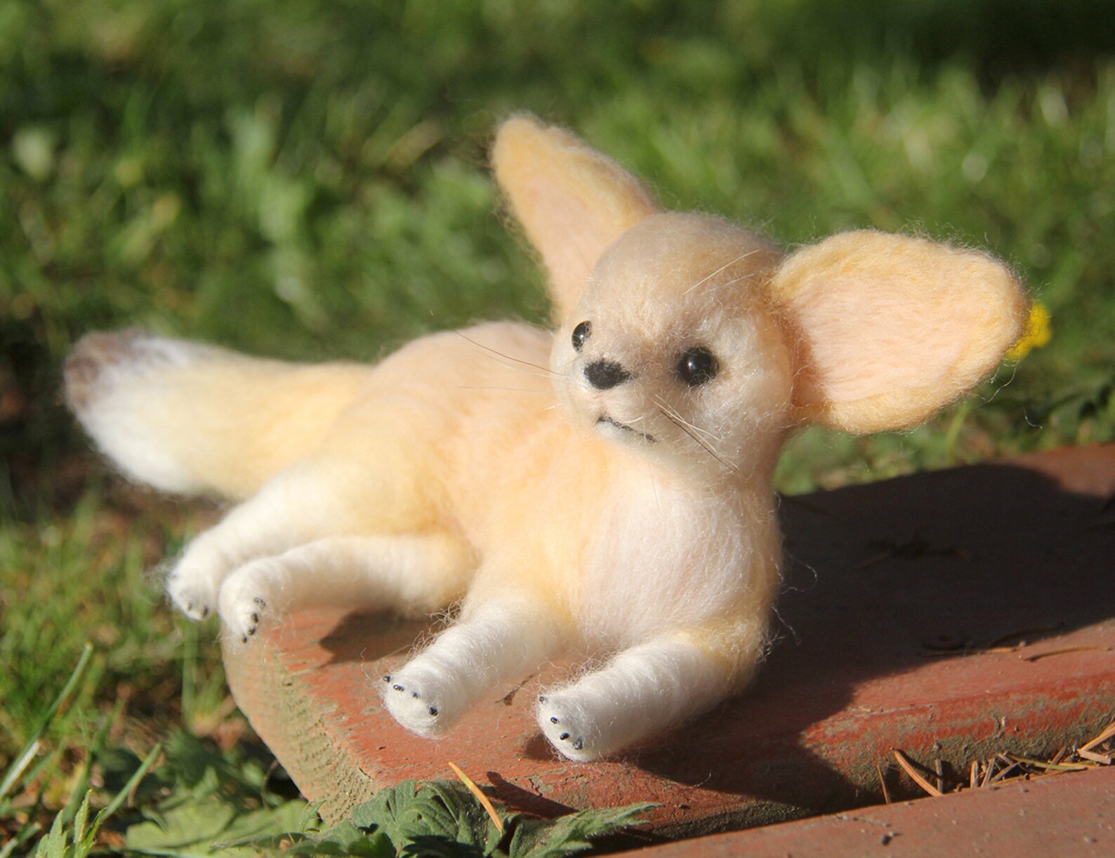 Chad the Baby Fennec Fox. Needle Felted Animal. Wool Felted - Etsy