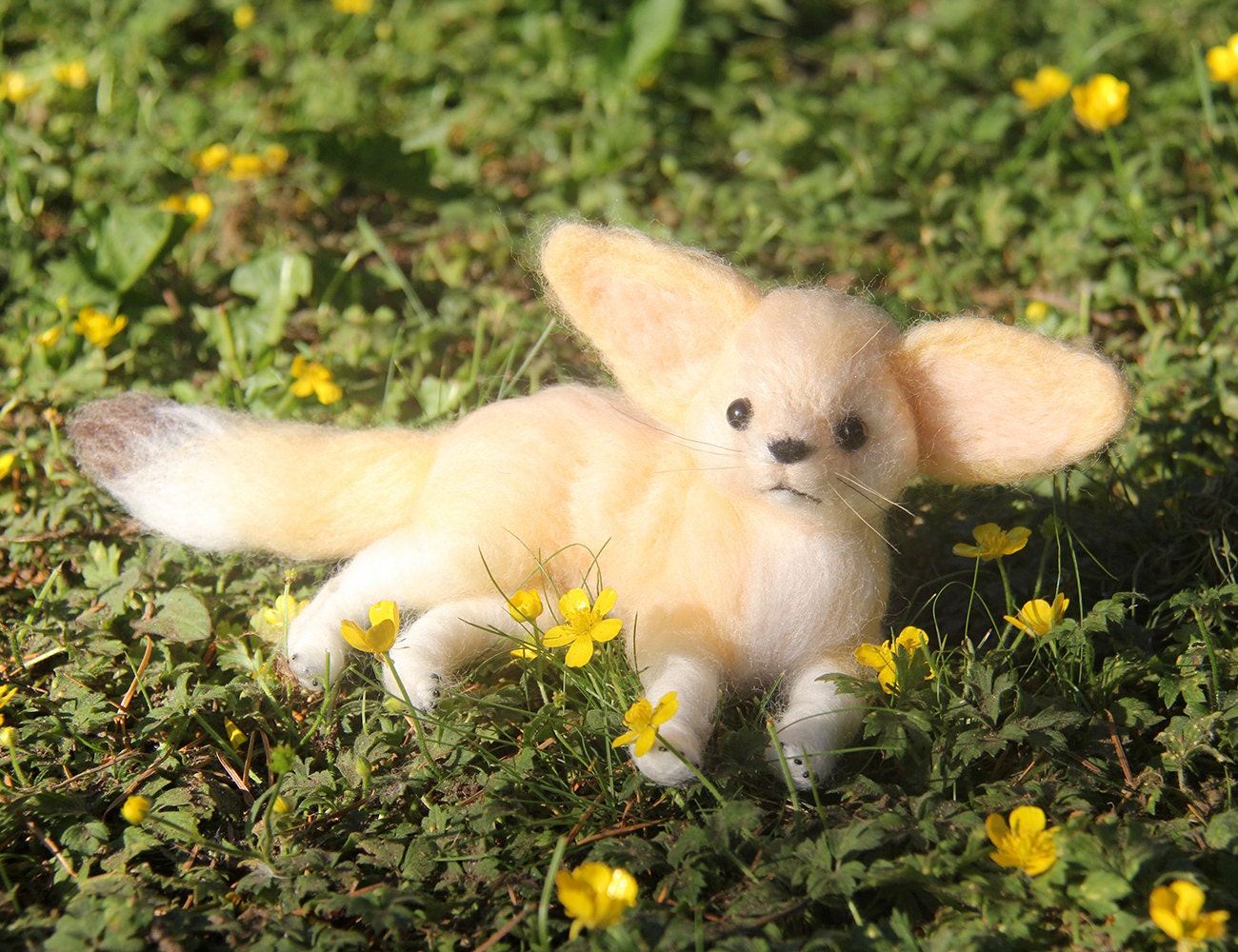 Chad the Baby Fennec Fox. Needle Felted Animal. Wool Felted | Etsy