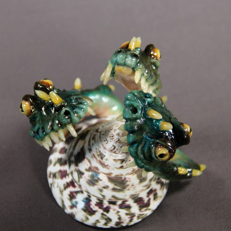 Seashell Dragon Alien Shell Dweller. Seashell Hermit. Shell - Etsy