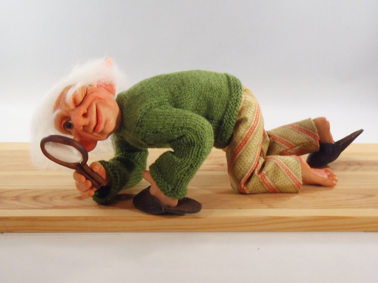 Dikson the Greatest Elf Explorer. Funny Grandfather Elf Figurine With ...