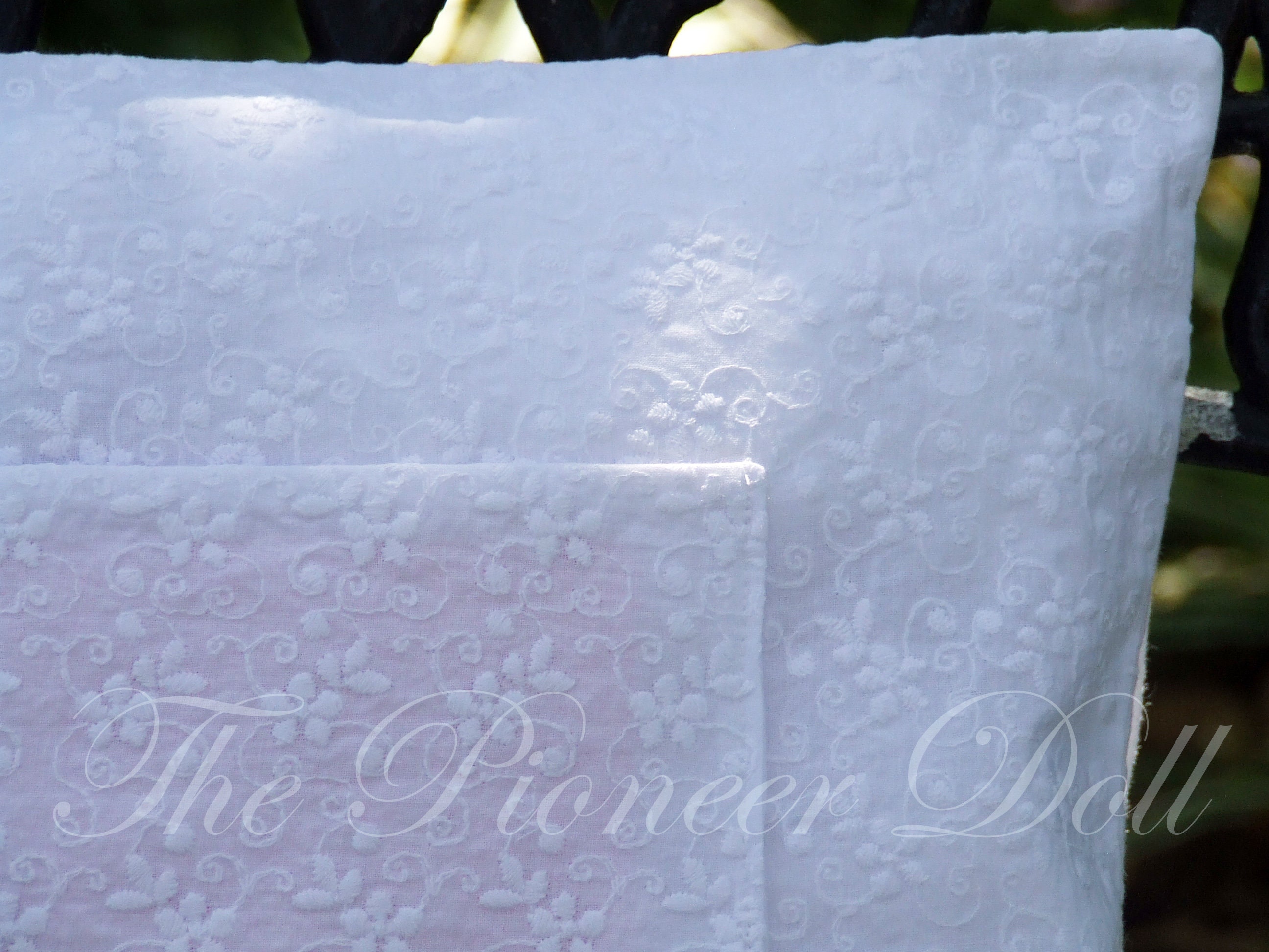 Fits Over Your Chair LDS Temple Envelope floral Embroidery 100% Cotton ...