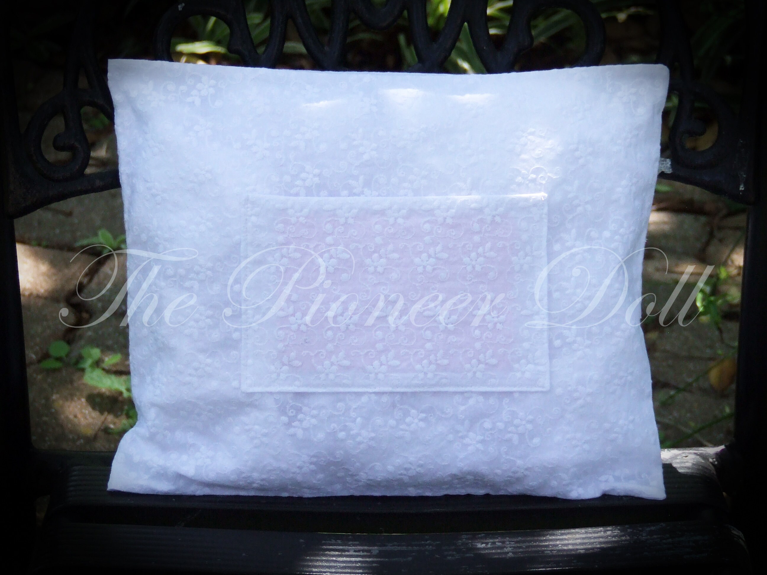 Fits Over Your Chair LDS Temple Envelope floral Embroidery 100% Cotton ...