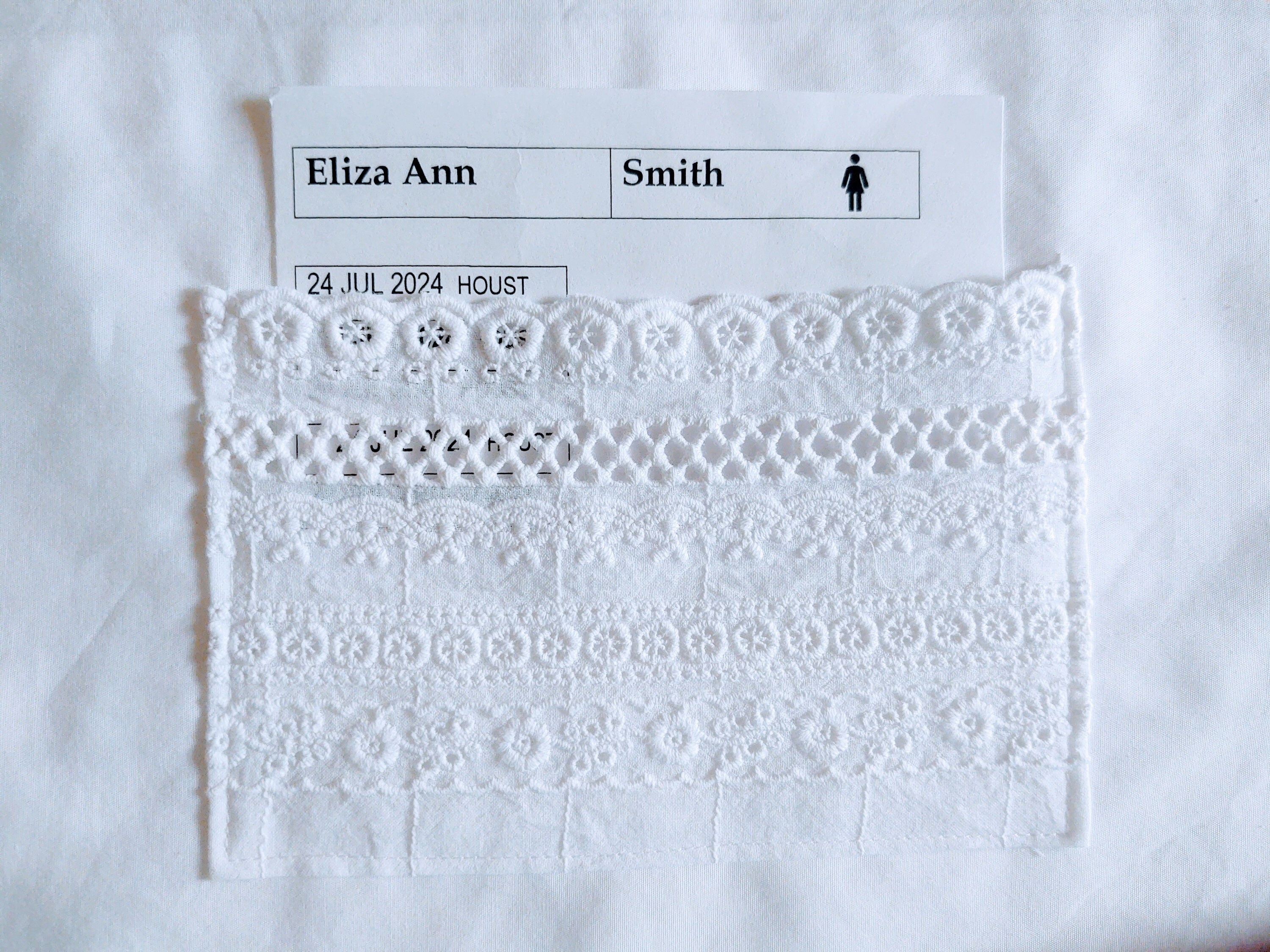 Fits Over Your Chair, LDS Temple Envelope wide Lace Pocket Temple Bag ...