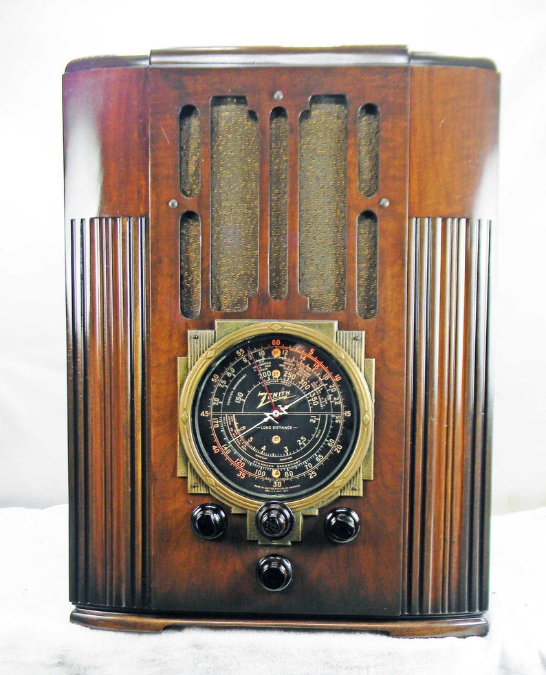 EXPORT MODEL 9 Tube Zenith 9-S-30 AT Tombstone (1936) Am /shortwave ...
